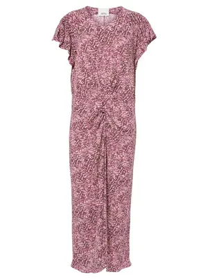 Isabel Marant Terena Printed Midi Dress - Purple