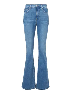 Veronica Beard Beverly High-rise Flared Jeans - Blue