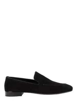 Manolo Blahnik Truro Suede Loafers - Black