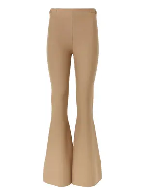 Gabriela Hearst Virgin Wool Flared Pants - Beige