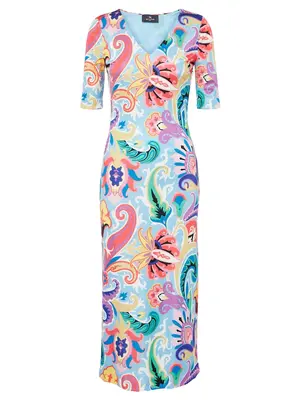 Etro Paisley Print Midi Dress - Multicoloured