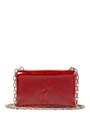 CHRISTIAN LOUBOUTIN Loubi54 Patent Leather Clutch - Red