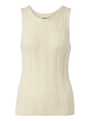 Khaite Lena Silk And Cashmere Tank Top - White