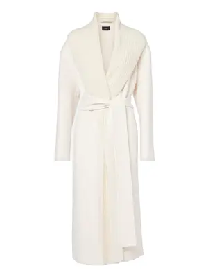 JOSEPH Rica Wool And Cashmere Jacket - White