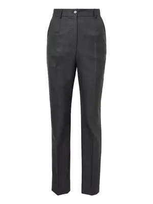 Dolce & Gabbana Wool Slim Trousers - Grey