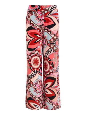 Rixo Aubree Printed Wide-leg Trousers - Multicoloured