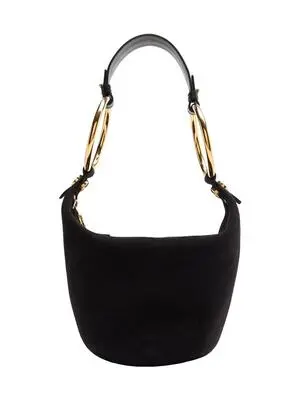 Chloé Suede Shoulder Bag - Black