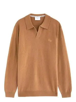 PERCIVAL Network Wool-blend Polo Jumper