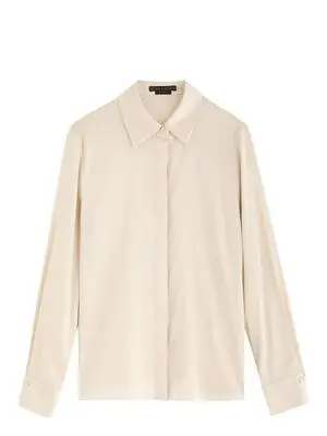 ALICE + OLIVIA Alice + Olivia Brady Stretch-Silk Shirt