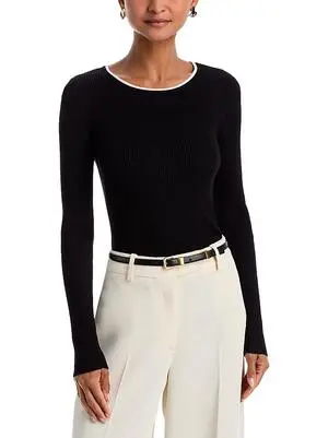 T Tahari Crewneck Sweater - Black/white Star