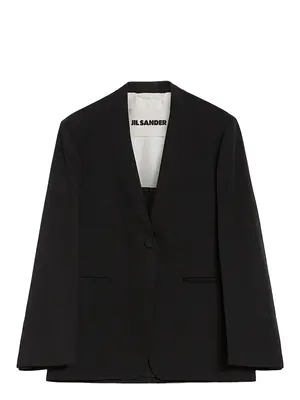 JIL SANDER Wool Blazer - Black