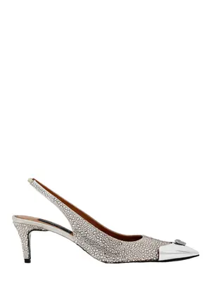 Philipp Plein 55mm Strass Pumps - Neutrals