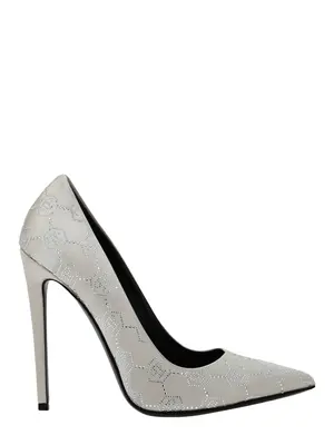 Philipp Plein Monogram Strass Pumps - Neutrals