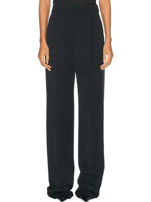 Saint Laurent Wide Leg Trouser - Noir