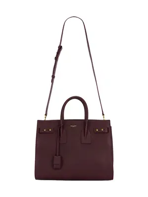 Saint Laurent Small Sac De Jour Supple Bag - Hot Wine
