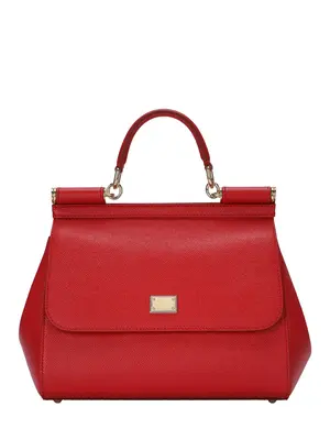 Dolce & Gabbana Large Sicily Handbag - Red