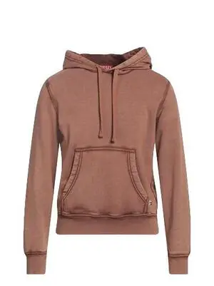 DIESEL Cotton Terry Sweatshirt Beige