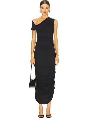 AMELIE TEJE Stasera Midi Dress - Washed Black
