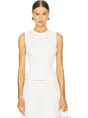 Veronica Beard Crewneck Sleeveless Pullover - Off White