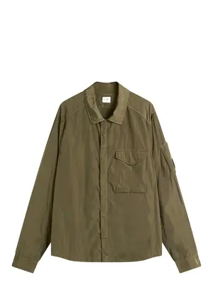 C.P. COMPANY Chrome-r Full Zip Overshirt - Ivy Green