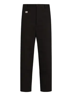 Dolce & Gabbana Logo-plaque Trousers - Black