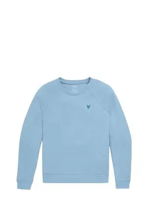 PRIMARY Embroidered Cotton French Terry Sweatshirt Stream