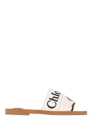 Chloé Woody Open-toe Sandals - White/brown