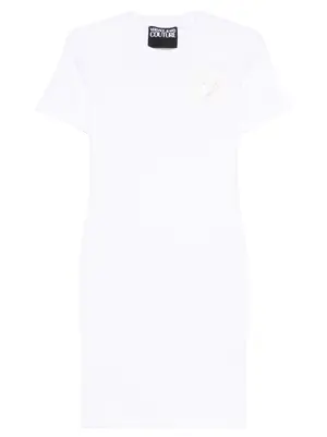 Versace Logo-print Mini Dress - White