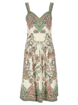 Etro Sleeveless Dress Multicolour
