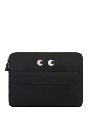 ANYA HINDMARCH Nylon Eyes Technology Case - Black