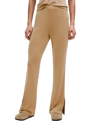 Lululemon Drapey Softstreme Flared Pant Filbert Tan