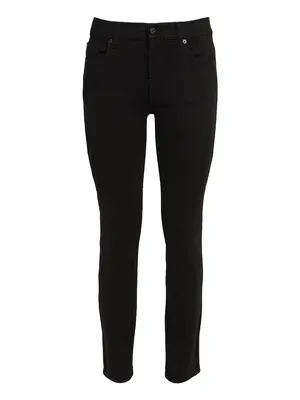 7 For All Mankind Bair Roxanne Slim Jeans Black