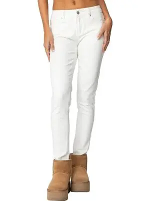 EDIKTED EDIKTED Berta Low Rise Skinny Jeans