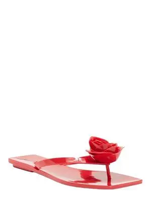 Jeffrey Campbell Jeffrey Campbell Sweeten Flip Flop Red Shiny