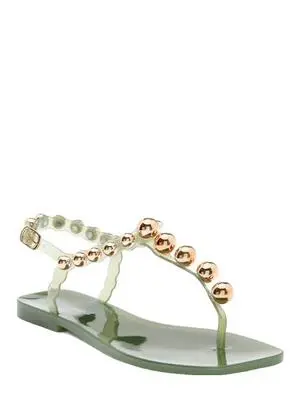 Jeffrey Campbell Jeffrey Campbell Plated Embellished Sandals Green Gold