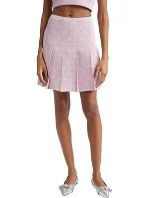 Givenchy Pleated Jacquard Miniskirt - Parma
