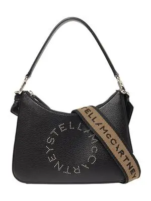 Stella McCartney Logo Top Handle Crossbody Bag - Black
