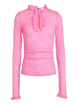 MSGM MSGM Lace Top Pink