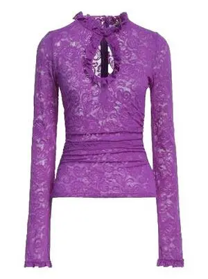MSGM MSGM Lace Top Purple