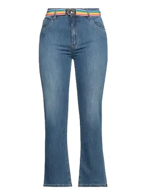 Moschino Boot-cut Jeans With Belt - Blue