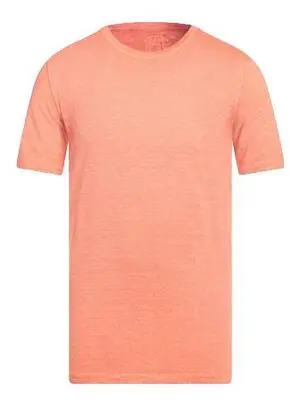 120% Lino Basic Linen T-shirt - Orange