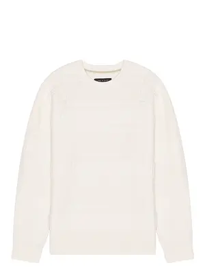 Rag & Bone Colton Crew Neck Wool Sweater - Ivory
