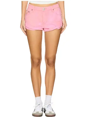 ONETEASPOON Bandits Low Waist Denim Short - Pink Kiss
