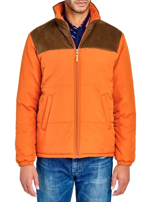 CON.STRUCT CONSTRUCT Solid Puffer Jacket Orange
