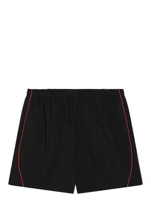 Balenciaga Technical Fabric Shorts With Logo - Black