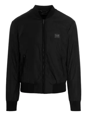 Dolce & Gabbana Dg Essential Bomber Jacket - Black