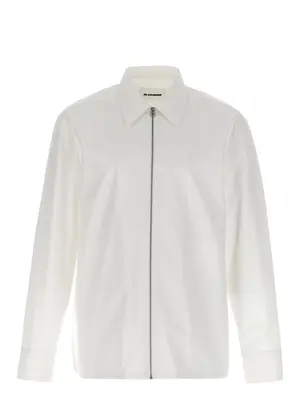 JIL SANDER Zip Shirt - White