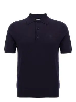 Burberry Wool Polo Shirt - Blue