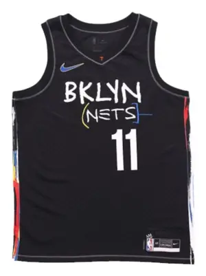 Nike Nba Brooklyn Nets Kyrie Irving City Edition Jersey - Black