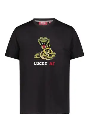 MOSTLY HEARD RARELY SEEN Lucky Af Cotton T-shirt - Black
